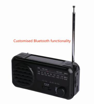 China Solar Rechargeable AM FM WB 3 Band Radio with LED Flashlight 2800mAh Power Bank for sale