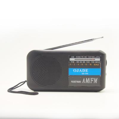 China FM88 Small Portable AM FM Radio 2 Band Battery Operated ABS Speaker 142x74x28mm for sale