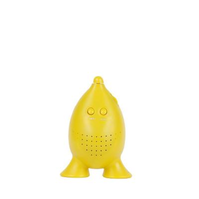 China Cartoon Lemon FM Radio 108MHz 70mm Portable Built In Speaker OEM Custom for sale