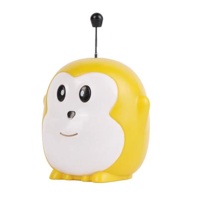 China Cartoon Monkey FM Radio Auto Scan Portable Mini Radio 85mm 3V Battery Powered for sale