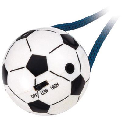 China Football Design Mini Pocket FM Radio with Lanyard 40mm Diameter DC1.5V for sale