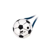 China Football Design Mini Pocket FM Radio with Lanyard 40mm Diameter DC1.5V for sale