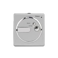 China Mini FM Pocket Radio Auto Scan Stereo Speaker White Silver 60x56x15mm for sale