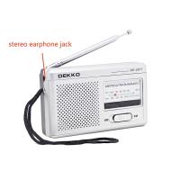 China Portable AM FM Radio Pocket Radio with Rechargeable Battery 95mm Digital Earphone Jack for sale