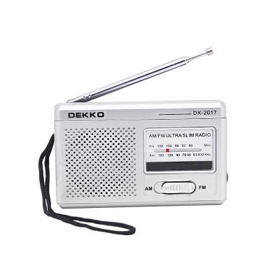 China Portable AM FM Radio Pocket Radio with Rechargeable Battery 95mm Digital Earphone Jack for sale