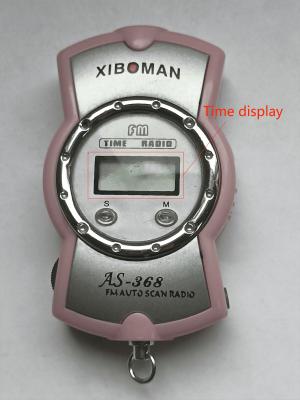 China LCD Display FM Radio Single Band Portable Speaker with Auto Scan 80x50x25mm for sale
