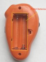 China Mango Shape Time LCD Display Radio 25mm AAA Batteries Power FM Clock for sale