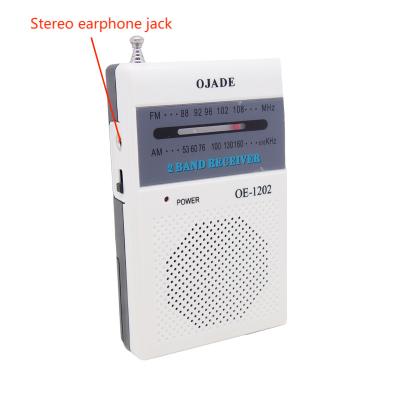 China Portable ABS Plastic AM FM Radio Receiver AM530 Outdoor Pocket Radio with Built-in Speaker for sale