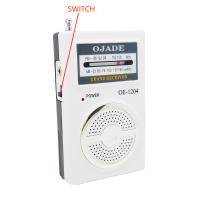 China Portable AM FM Radio Receiver Telescopic Antenna 2.3cm Compact Handheld Digital Scanner for sale