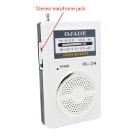 China Portable AM FM Radio Receiver Telescopic Antenna 2.3cm Compact Handheld Digital Scanner for sale