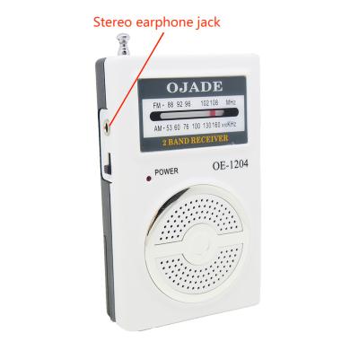 China Portable AM FM Radio Receiver Telescopic Antenna 2.3cm Compact Handheld Digital Scanner for sale