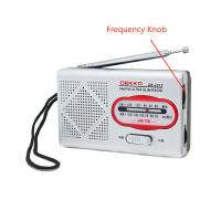 China ABS Plastic AM FM Radio Receiver 95mm Portable Radio with Stereo Earphone Jack 1600KHZ for sale