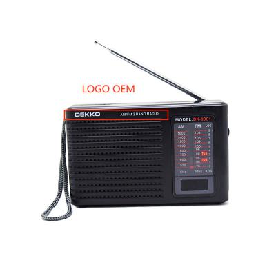 China AM FM Radio Receiver 1600KHz Adjustable Volume Portable Speaker with Lanyard ABS Plastic for sale