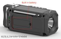 China Rechargeable FM Radio with Solar Panel LED Light 2800mAh Battery 3 Band AM FM SW for sale