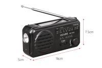 China USB Rechargeable Hand Crank Radio 400g Portable AM FM SW Radio with Speaker 2800mAh for sale