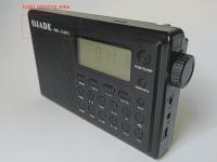 China Rechargeable FM MW SW 3 Band Radio with Alarm Clock and Bluetooth AUX Jack 17cm for sale
