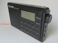 China Rechargeable FM Radio 87-108MHz MW SW Three Band Portable Speaker Dual Power Supply for sale