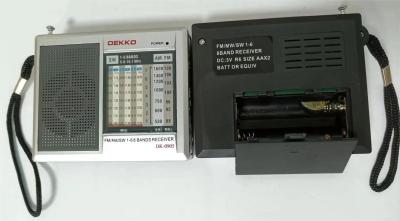 China Mini Shortwave AM FM Radio 6 Bands Portable Handheld Receiver 95x25x75mm for sale