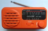 China Emergency Solar Hand Crank Radio AM FM WB 3 Band Dynamo Powered with 1W LED Flashlight for sale