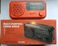 China Emergency Solar Hand Crank Radio AM520 FM WB 1W LED Torch 2800mAh Power Bank for sale