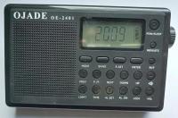 China LCD Display FM MW SW Rechargeable Radio 230g Multi Band Alarm Clock Radio for sale