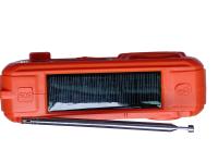 China ABS Emergency Solar Hand Crank Radio 2000mAh AM/FM/WB SOS Alarm for sale