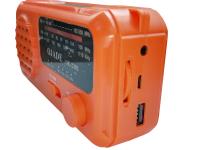 China ABS Emergency Solar Hand Crank Radio 2000mAh AM/FM/WB SOS Alarm for sale