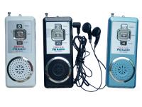 China DEKKO DK-5025 Mini FM Radio with Flashlight Speaker Dry Battery Auto Scan Portable for sale