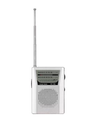 China OJADE OE-1206 Pocket AM FM Radio Built In Speaker Antenna Compact Portable 2 AA Battery for sale
