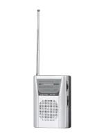 China OJADE OE-1206 Pocket AM FM Radio Plastic Portable Built-In Antenna 2 AA Batteries for sale
