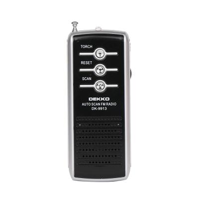 China DEKKO DK-9913 Compact FM Speaker Radio 88-108 MHz with Stereo Earphone Gift Custom for sale