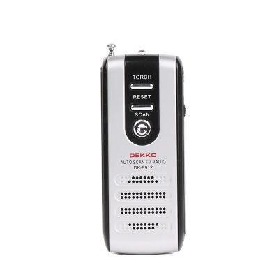 China DEKKO DK-9912 Mini FM Speaker Radio 88-108 MHz Auto Scan Portable Gift for sale