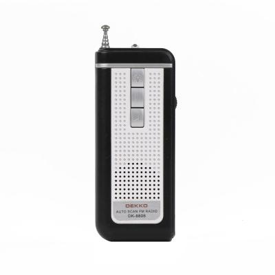 China DEKKO DK-8806 Auto Scan FM Speaker Radio with LED Flashlight Portable Dry Battery Powered for sale
