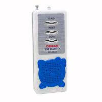 China DEKKO DK-3035 Battery-Powered FM Speaker Radio with Stereo Earphone and Mini LED Light for sale