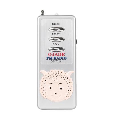 China OJADE OE-7011 Auto Scan FM Radio 88-108MHz with Stereo Earphone Dry 2xAA Battery for sale