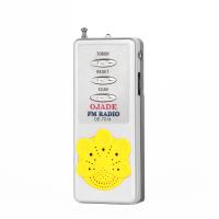 China OEM FM Speaker Radio Auto Scan 88-108MHz Portable Pocket Radio with Built-in Speaker for sale