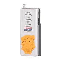 China OEM Mini FM Pocket Radio Auto Scan UM3*2 Battery Powered Built-in Speaker OE-7018 for sale
