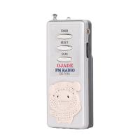 China OEM Mini FM Pocket Radio Auto Scan UM3*2 Battery Powered Built-in Speaker OE-7018 for sale