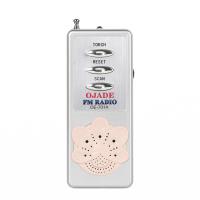 China OJADE OE-7014 Battery Powered Handheld FM Radio 88-108 MHz 3.5mm Headphone Jack Auto Scan for sale