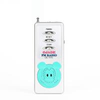 China OJADE Handheld FM Auto Scan Radio 88-108 MHz Portable Pocket Radio with 3.5mm Headphone Jack for sale