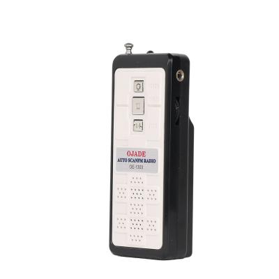 China Portable FM Auto Scan Radio 88-108MHz Built-in Speaker Dry Battery Powered OEM for sale