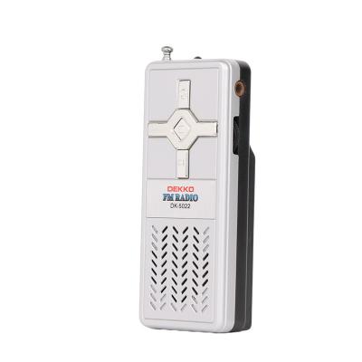 China DEKKO DK-5022 Portable Ultralight FM Radio with Auto Scan and Built-In Speaker 88-108MHz for sale