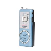 China Portable FM Auto Scan Radio with Built-in Speaker Mini Pocket Radio UM3 Battery for sale