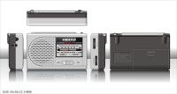 China Portable AM FM Radio Receiver 2 Band Bluetooth Speaker Sleep Timer AA Battery Powered for sale