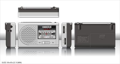 China Portable AM FM Radio Receiver 2 Band Bluetooth Speaker Sleep Timer AA Battery Powered for sale