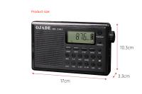 China Portable FM MW SW Digital Radio with Bluetooth LCD Display TF Card Slot 2000mAh for sale