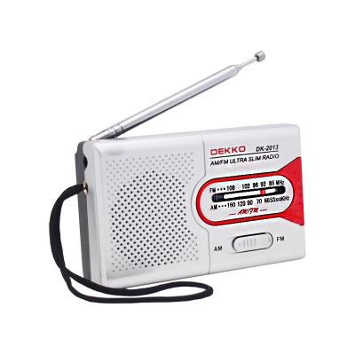 China AM FM Dual Band Pocket Radio Portable Transistor for Seniors Easy Operation Large Knobs for sale