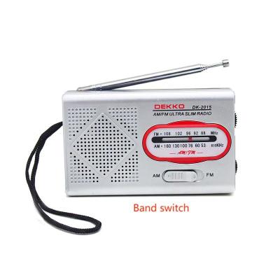 China AM FM Dual Band Pocket Radio Portable Desktop Easy Operate Elderly Health Entertainment Walkman AA Battery for sale