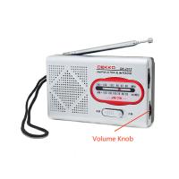 China AA Battery AM FM Band Portable Pocket Radio with DSP Chip 95x58x23mm for Elderly Entertainment for sale