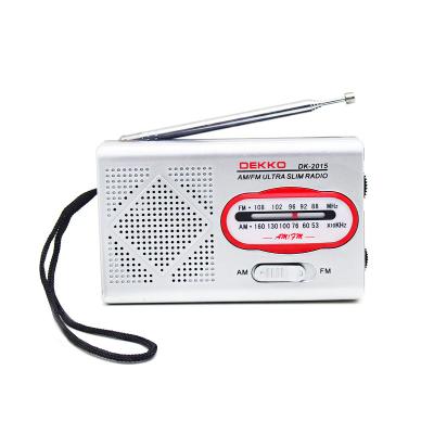 China AA Battery AM FM Band Portable Pocket Radio with DSP Chip 95x58x23mm for Elderly Entertainment for sale